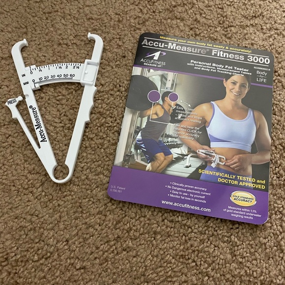 Other | Accumeasure Body Fat Caliper Handheld Bmi Body Fat Measurement ...